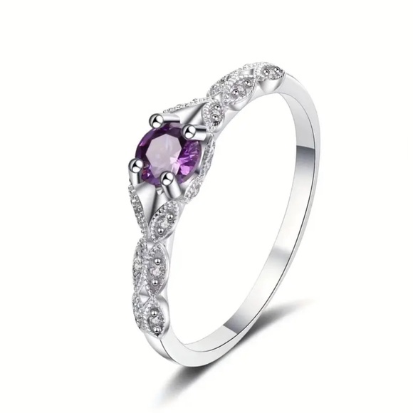 Jewelry | Simple Light Luxury Amethyst Ring | Poshmark